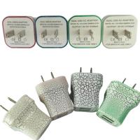 China PC ABS Plastic Fast USB Chargers 5V 2.1A LED Flash Light Adapter for sale
