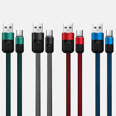 China Nylon Braided Fast Charging Data Transfer Cable 1M 2M 3M 480Mbps 3A for sale