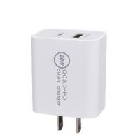 China 5V 4A QC3.0 Dual USB Plug Adapter PD 20W Quick Charge Plug for sale