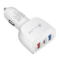 China QC 3.0 35W USB Car Charger 3 Ports 5V 7A 12V 1.8A Fast Charging for Mobile Phone for sale