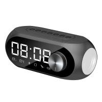 China 60Hz 10Hours Play Time Wireless Portable Speaker With Clock Led Mirror Plate for sale