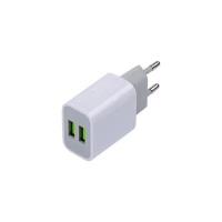 China Dual USB 10W Fast Charger Iphone 5V 2.1A Macbook Travel Adapter for sale