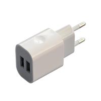 China Dual USB 10W Fast Charger Iphone 5V 2.1A Macbook Travel Adapter for sale