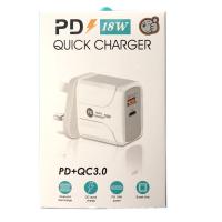China 5V 3A 18W Apple Charger QC3.0 USB Type C Flame Retardant Materials for sale
