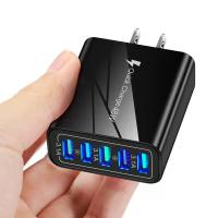 China 48W 5 Port USB Fast Travel Charger Adapter 5V 10A Universal Plug for sale