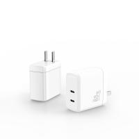China 65W 2 Port PPS GaN USB C Fast Charger for iPhone 12 MacBook Pro 13 for sale