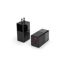 China 65W 3 Port GaN USB C Fast Charger PD QC4.0 Wall Adapter for iPhone Laptop for sale