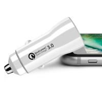 China 30W Dual Port USB C Car Charger PD Fast Charger 12V 24V Cigarette Lighter Adapter for sale