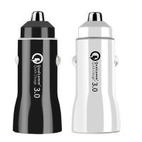 China 30W Dual Port USB C Car Charger PD Fast Charger 12V 24V Cigarette Lighter Adapter for sale