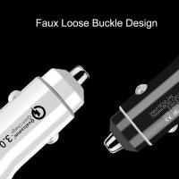 China 30W Dual Port USB C Car Charger PD Fast Charger 12V 24V Cigarette Lighter Adapter for sale
