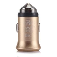 China 5V 3.1A Dual USB C Car Charger Aluminum Alloy Fast Charging 12V 24V for sale