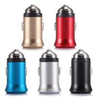 China 5V 3.1A Dual USB C Car Charger Aluminum Alloy Fast Charging 12V 24V for sale