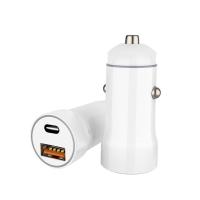 China Macbook 12V 24VDC 20W USB C Car Adapter With PD USB Type C Ports for sale