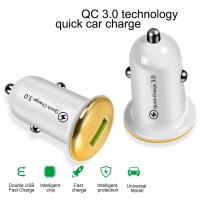 China Mini Single USB Car Charger 5V 3.1A Fast Charge Vehicle Adapter for Huawei Xiaomi iPhone for sale