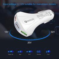 China 5V 7A 35W USB C Car Adapter Charger Adopt With Intelligent Chip for sale