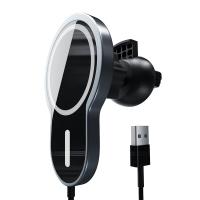 China Magnetic Air Vent Quick Wireless Charger With LED Indicators Show for sale