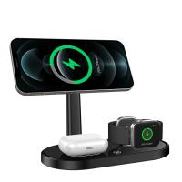 China 15W Magsafe Fast Wireless Charger 3 in 1 Multi Function Charging Station for iPhone Apple Watch Airpods for sale