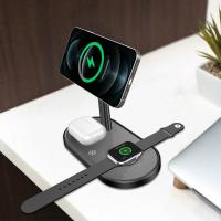 China 15W Magsafe Fast Wireless Charger 3 in 1 Multi Function Charging Station for iPhone Apple Watch Airpods for sale