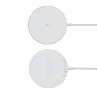 China Qi Enabled 15W Magnetic Wireless Charger Pad with Type C Cable Fast Charging for sale