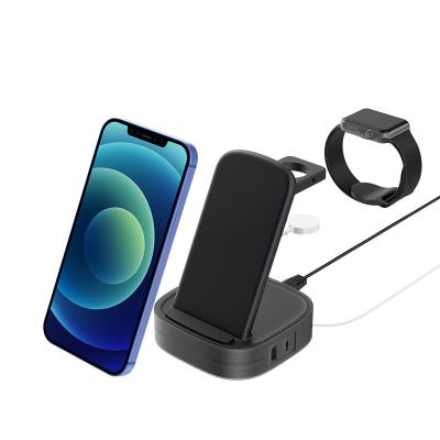 China 20W 3 In 1 Quick Wireless Charger CE UL RoHS FCC QI Certification for sale
