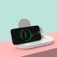 China ABS PC Wireless Charger Stand 3 In 1 Built In OCP OHP Function for sale