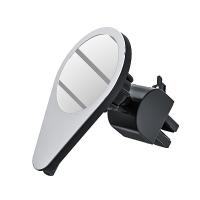 China Qi Standard 15W Fast Wireless Car Charger Magnetic Air Vent Holder 110-205KHz for sale