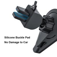 China Qi Standard 15W Fast Wireless Car Charger Magnetic Air Vent Holder 110-205KHz for sale