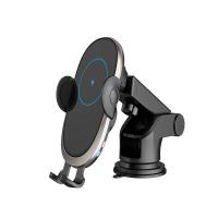 China Auto Clamping Wireless Car Charger Dashboard Windshield Holder for sale