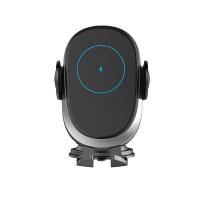 China Auto Clamping Wireless Car Charger Dashboard Windshield Holder for sale