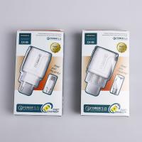 China EU US Plug QC3.0 18W Dual USB Charger Kit with Lightning Type C Micro Data Cable 1M for sale