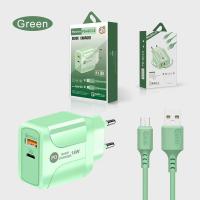 China 18W Macaron USB Charger Kits With CE UL ROHS FCC Certifications for sale