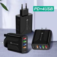 China Outpower 48W USB Charger Kit with 18W PD Port and 4 USB QC 3.0 Smart Charger for sale