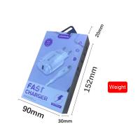 China 2 In 1 Macaron Travel Phone Charger QC3.0 With USB Data Cable for sale