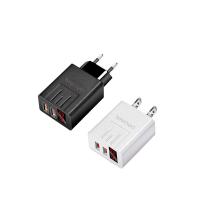 China LED Display 5V 3.1A USB Charger Kits 2 In 1 With PE Data Cable for sale