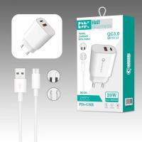 China 20W PD QC3.0 USB C Travel Charger Kit with 1M Cable for iPhone 13 12 for sale