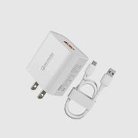 China 18W QC3.0 USB Travel Charger Kit 5V 2.4A Quick Charger with Cable for sale