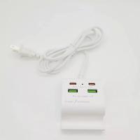 China 20W USB Charger 4 Port PD QC3.0 Universal Travel Adapter Kit 1.2m Cable for sale