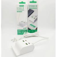 China 20W USB Charger 4 Port PD QC3.0 Universal Travel Adapter Kit 1.2m Cable for sale