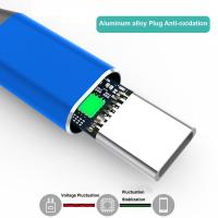 China 2.4A OD4.8mm Micro USB Data Cable 1m 2m 3m Fish Net Fabric Nylon for sale