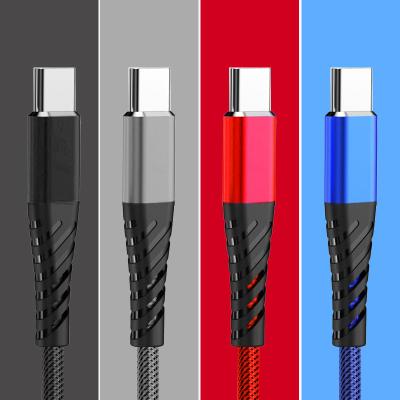 China 2.4A OD4.8mm Micro USB Data Cable 1m 2m 3m Fish Net Fabric Nylon for sale