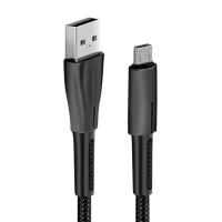 China 18W Nylon Braided Fast Charger Cable Breathe Light USB Data Transfer for sale