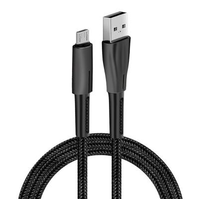 China 18W Nylon Braided Fast Charger Cable Breathe Light USB Data Transfer for sale