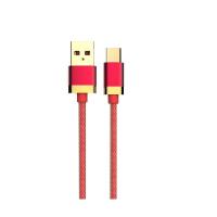 China 2.5A Gold Plated Denim Fast Charger Cable 480Mbps Data Sync 1M 2M 3M for sale