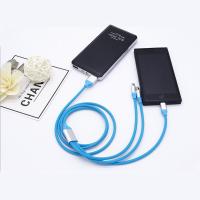 China TPE 1.2M 3-in-1 Multi Connector Data Cable Fast Charging 5V/2A All Compatible for sale