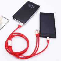 China TPE 1.2M 3-in-1 Multi Connector Data Cable Fast Charging 5V/2A All Compatible for sale