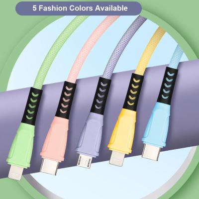 China Liquid Silicone Fast Charger Cable 3 in 1 TPE Multi USB Data Cords for sale