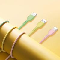 China 2.4A TPE File Transfer Cord Liquid Silicone Type C To Lightning for sale