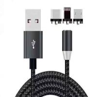 China 3 In 1 Fast Charging Magnetic USB Cable Cell Phone Date Transfer for sale
