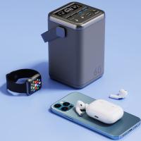 China Portable Power Station 60000mAh 60W Camping Emergency Backup Battery with AC Output for sale