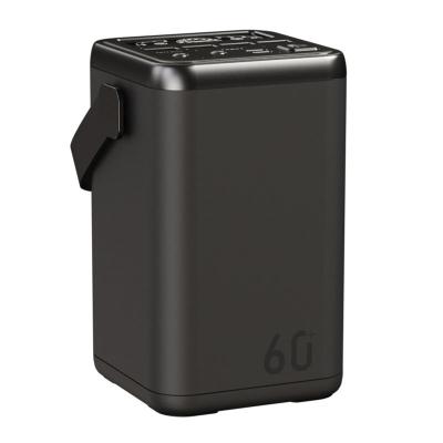 China Portable Power Station 60000mAh 60W Camping Emergency Backup Battery with AC Output for sale